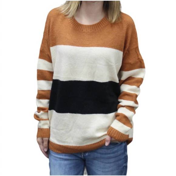 DOE AND RAE | Sweaters | New Doe And Rae Addison Color Block Sweater In ...